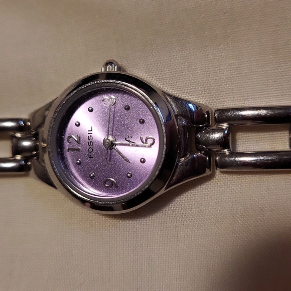 Fossil | Accessories | Vintage Fossil Watch Stainless Steel Fir A Small ...